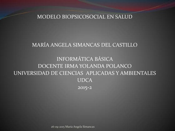 Maria Simancas presentations