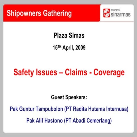 Simas kapal seminar jakarta 15 april final | PPT