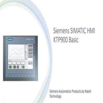 SIMATIC HMI KTP900 Basic: Co-effective operation and monitoring in the 2nd Generation | PPT