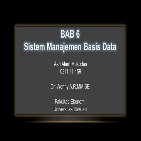 Sim bab 6 teori | PPT