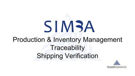 Simba for meat & poultry traceability | PDF
