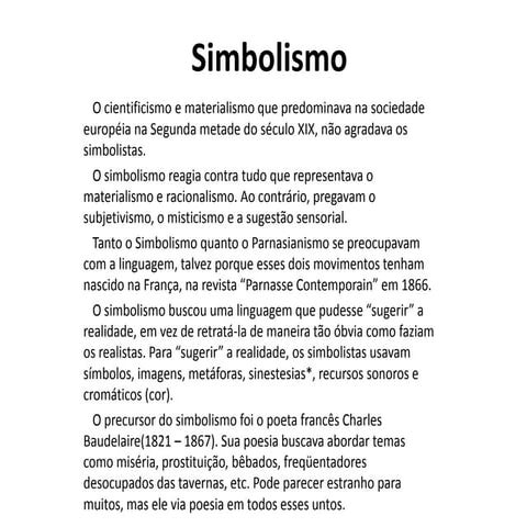 Simbolismo | PPTX