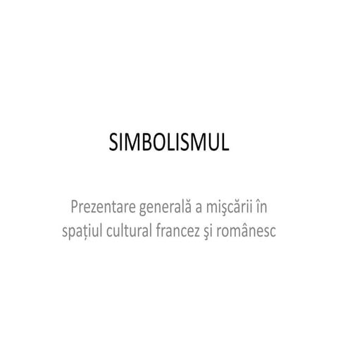 Simbolismul | PPTX
