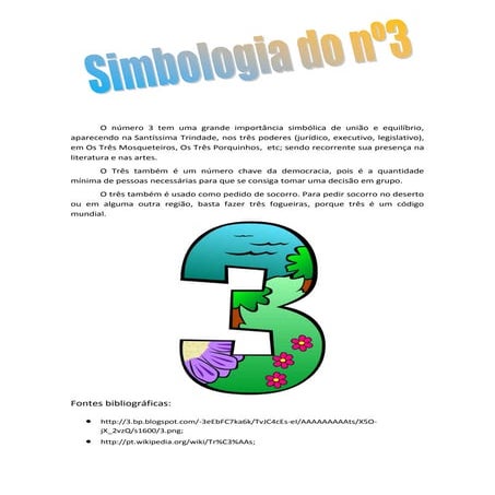 Simbologia do nº 3 | DOCX