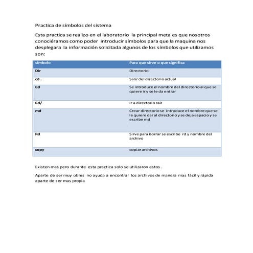 Simbolos del sistema | PDF