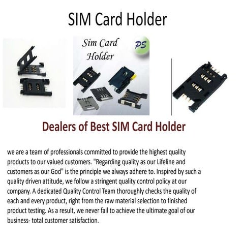 Sim card holder | PPTX