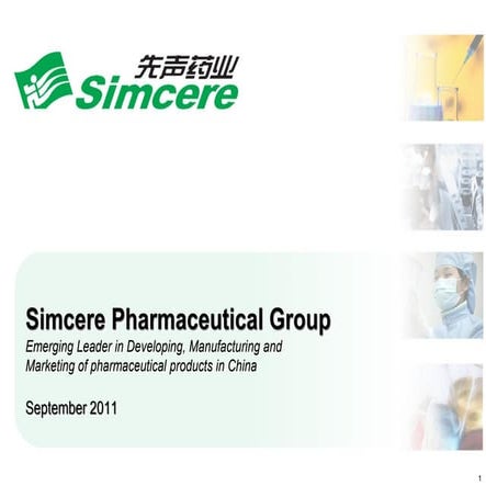 Simcere Company Presentation 2011.9 | PDF