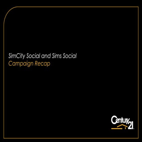 Sims Social Media Facebook Campaign Overview.2012