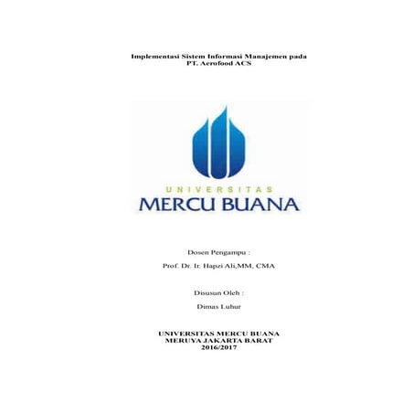 SIM, Dimas Luhur, Prof. dr. ir. Hapzi ali,mm,cma,Analisis dan ...