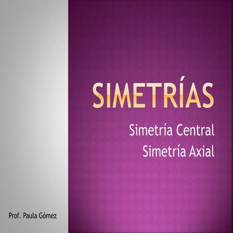 Simetrías | PPTX