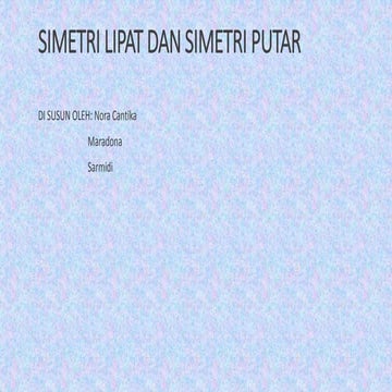 Ppt singkat simetri lipat dan simetri putar | PPTX