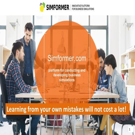 Simformer business simulation platform for corporate | PPT