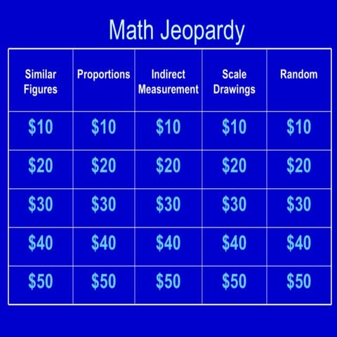 Similar Figures Jeopardy | PDF