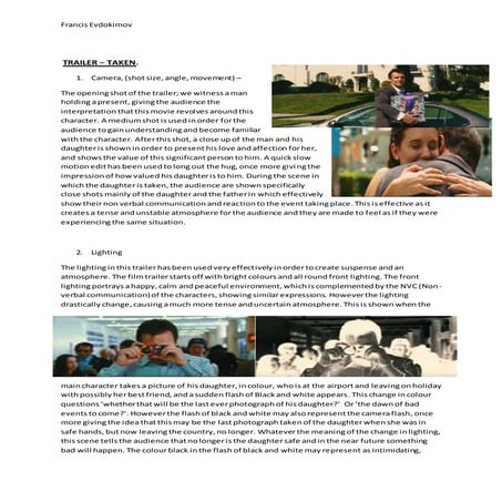 The dark knight rises opening scene analysis | DOCX