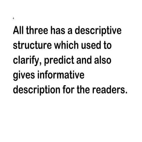 similarities of a simple descriptive structure | PPT