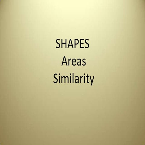 Area & Volume of Similar Shapes for IGCSE and O Level | PPTX