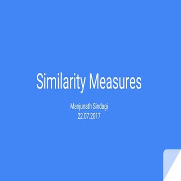 Similarity measures | PPT