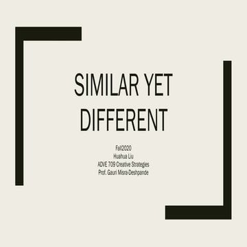 Similar yet different | PPT