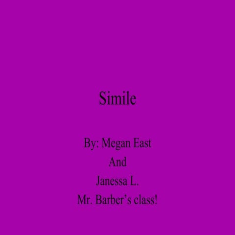 Simile | PPT