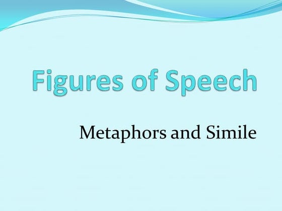Simile and metaphor | PPTX