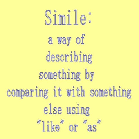 Simile class slides | PPT