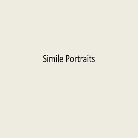 Simile Portraits | PPT