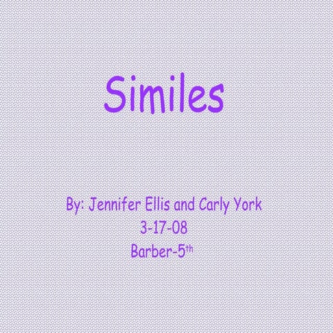 Similes | PPT