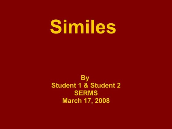 Simile | PPT