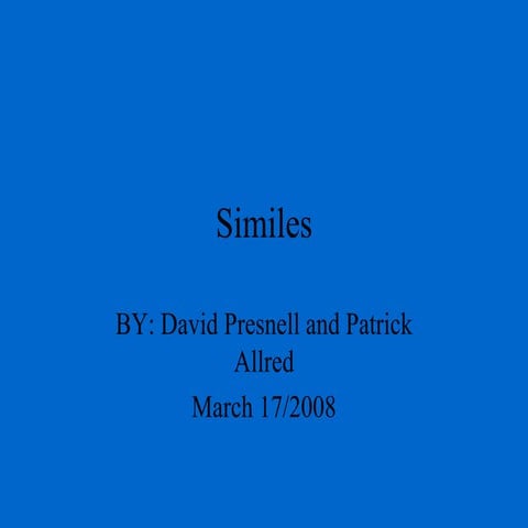 Similies | PPT