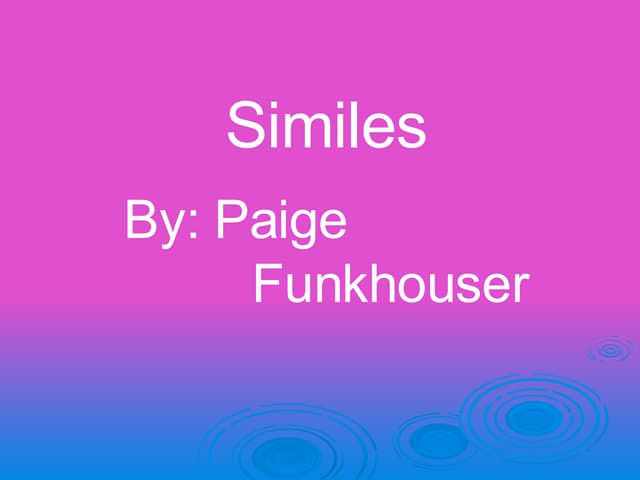 Similes | PPT