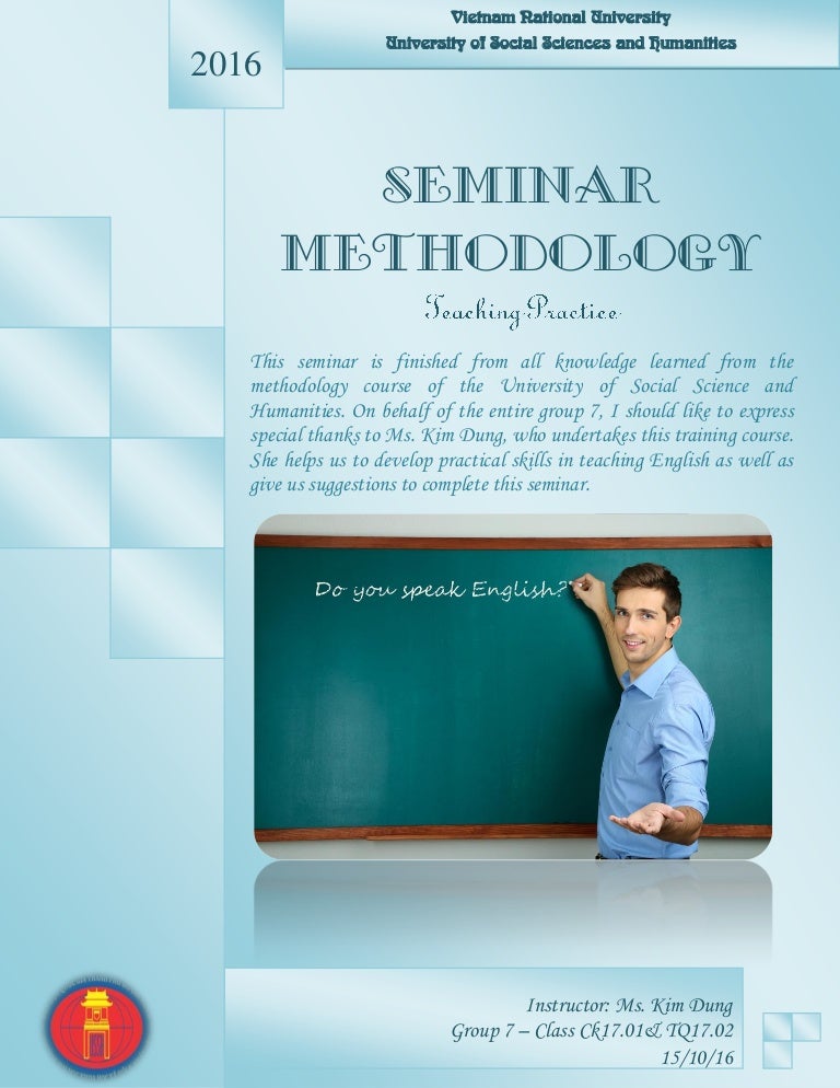 Seminar Methodology (Teach English)