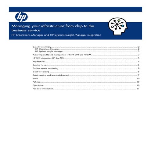 System Insight Manager on HP Servers | PDF
