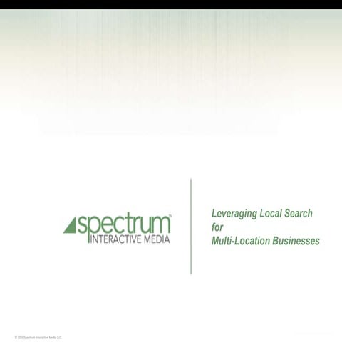 Leveraging Local Search for Multi-Location Businesses | PPTX | Search | Internet