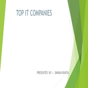 TOP IT COMPNIES | PPTX