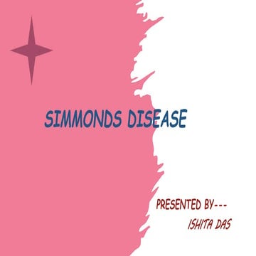 Simmonds Disease | PPTX