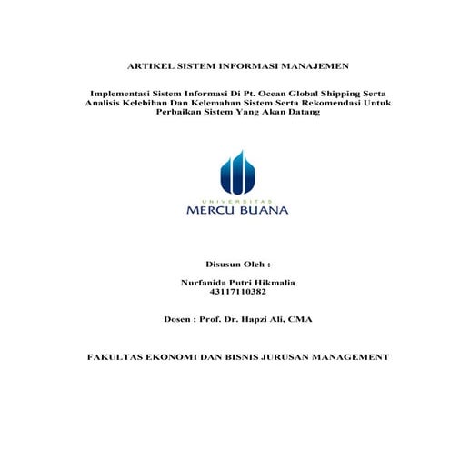 Sim, nurfanida putri hikmalia, hapzi ali,artikel implementasi sim pada ...
