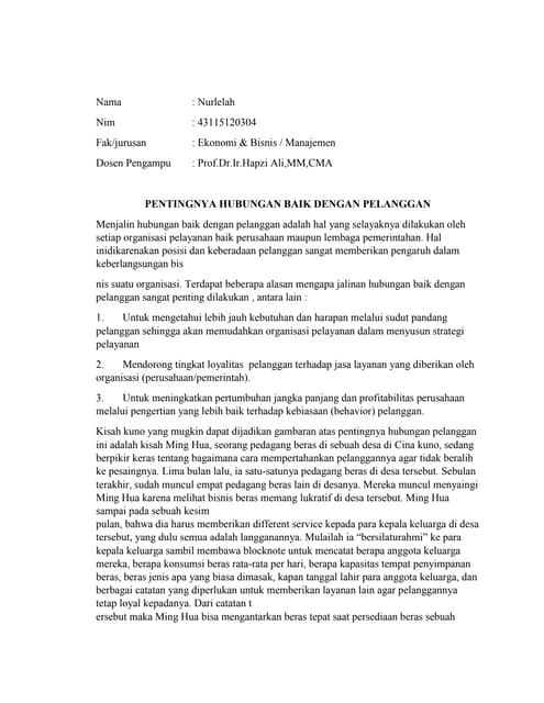 Bab 10 membangun hubungan dengan pelanggan | PPTX