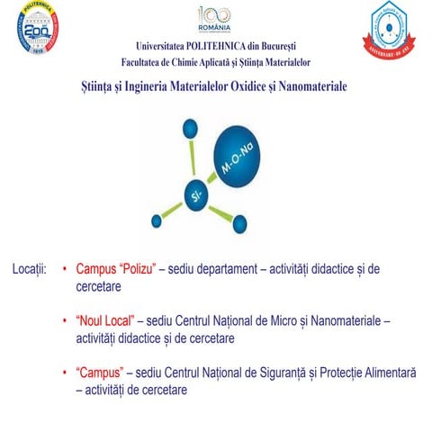 DIRECTII DE CERCETARE - Departamentul de Stiinta si Ingineria ...