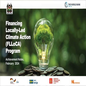 Financing Locally-Led Climate Action (FLLoCA) Program | PDF