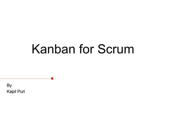 Scrum VS Kanban Training - Valuex2 | PDF