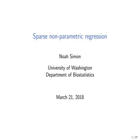 Interpretability in ML & Sparse Linear Regression | PDF