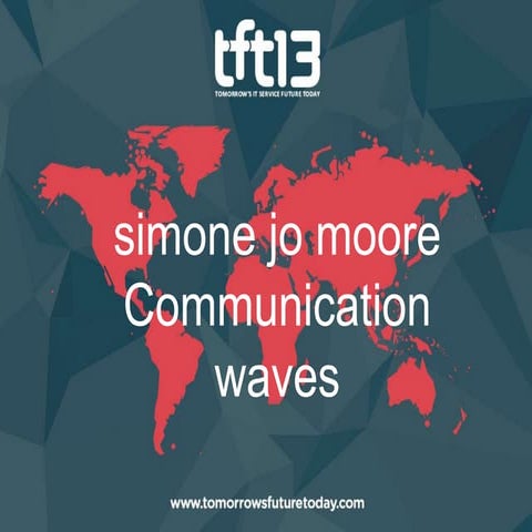 TFT13 - Simone Jo Moore, Communication Waves, A Very Human Business ...