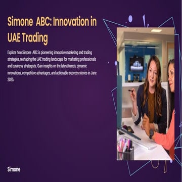 Simone Laubscher ABC: Redefining Innovation in the UAE Trading Landscape | PPTX