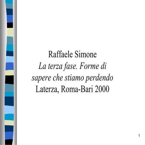Simone terza fase | PPT