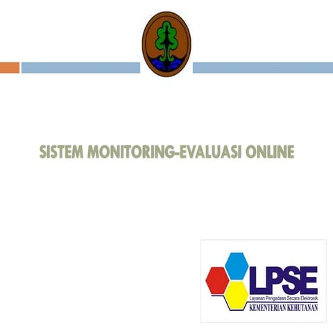 Materi Sosialisasi Monev Online | PPT