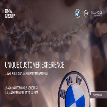 UNIQUE CUSTOMER EXPERIENCE OF ADAS/AD | PDF