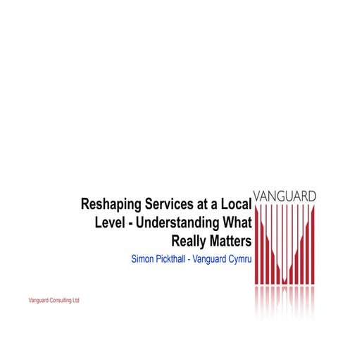 Reshaping Services at a Local Level - Understanding What Really Matters ...