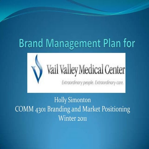 Brand Management Plan | PPT