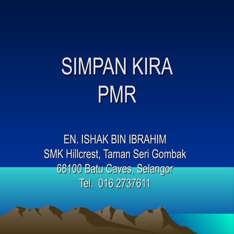 Simpan kira | DOCX