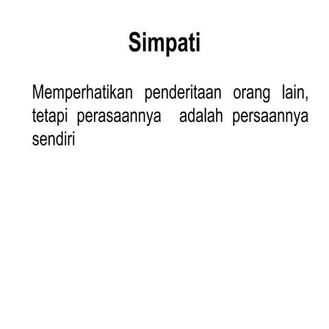Simpati (modul empati dan motivasi) | PPT
